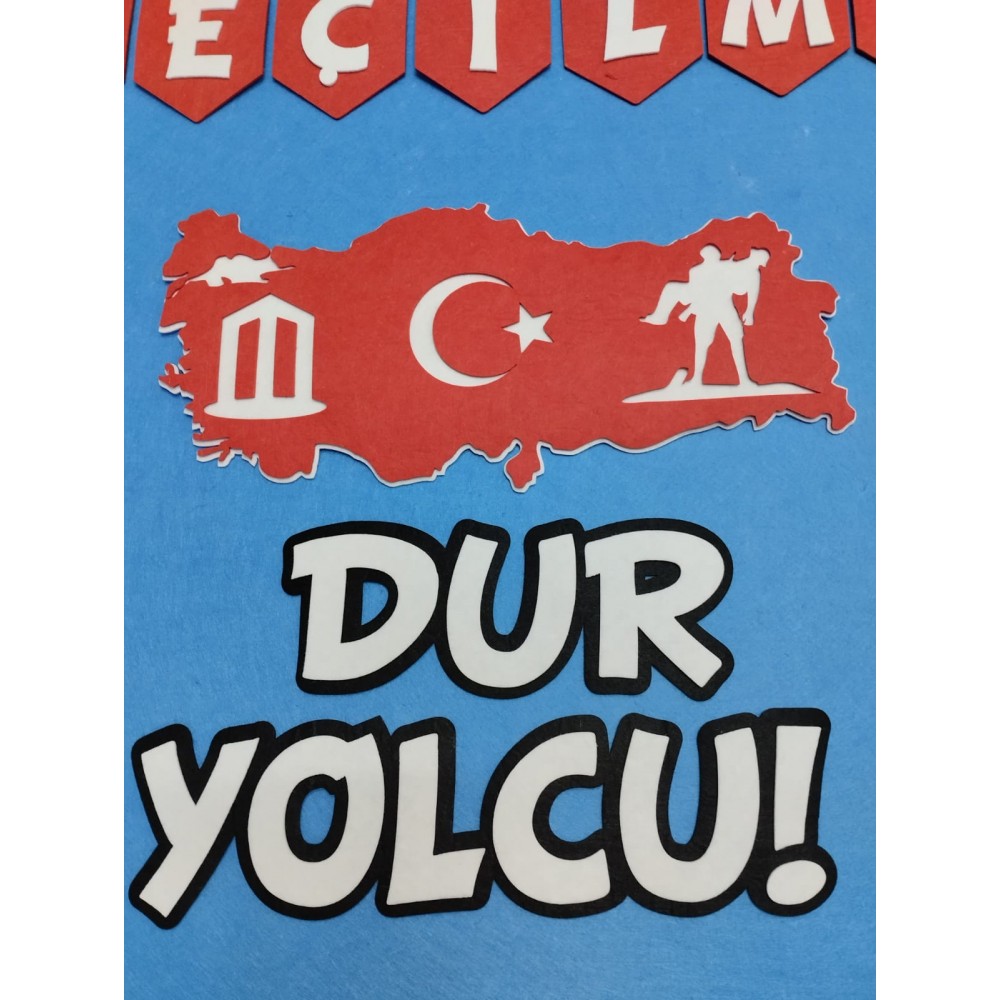18 Mart Çanakkale Zaferi Keçe Sınıf Panosu Süsleme Paketi