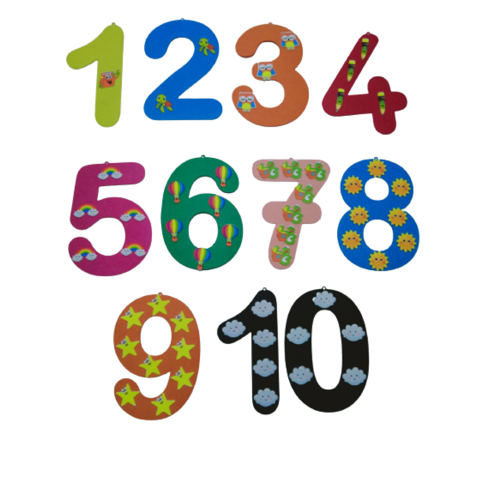 Figürlü Keçe Rakamlar Seti